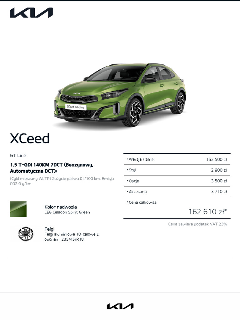 Kia Configurator XCeed GT Line 20240516 2 | PDF