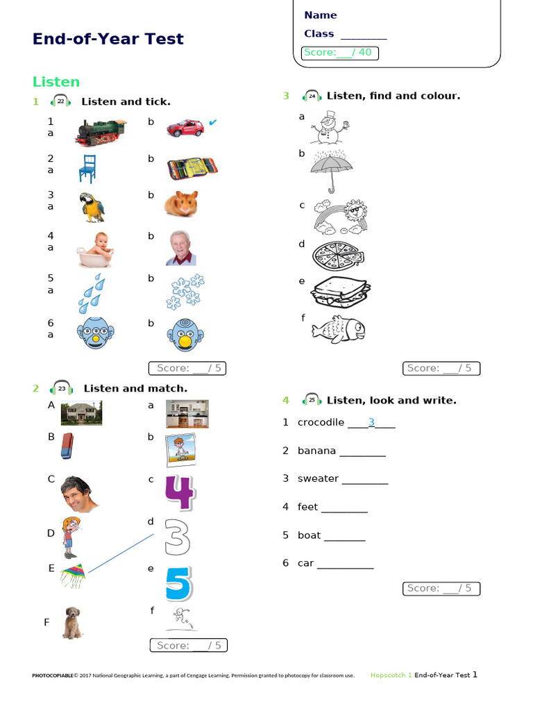 01 End-Of-Year-Tests Online 001-002 | PDF