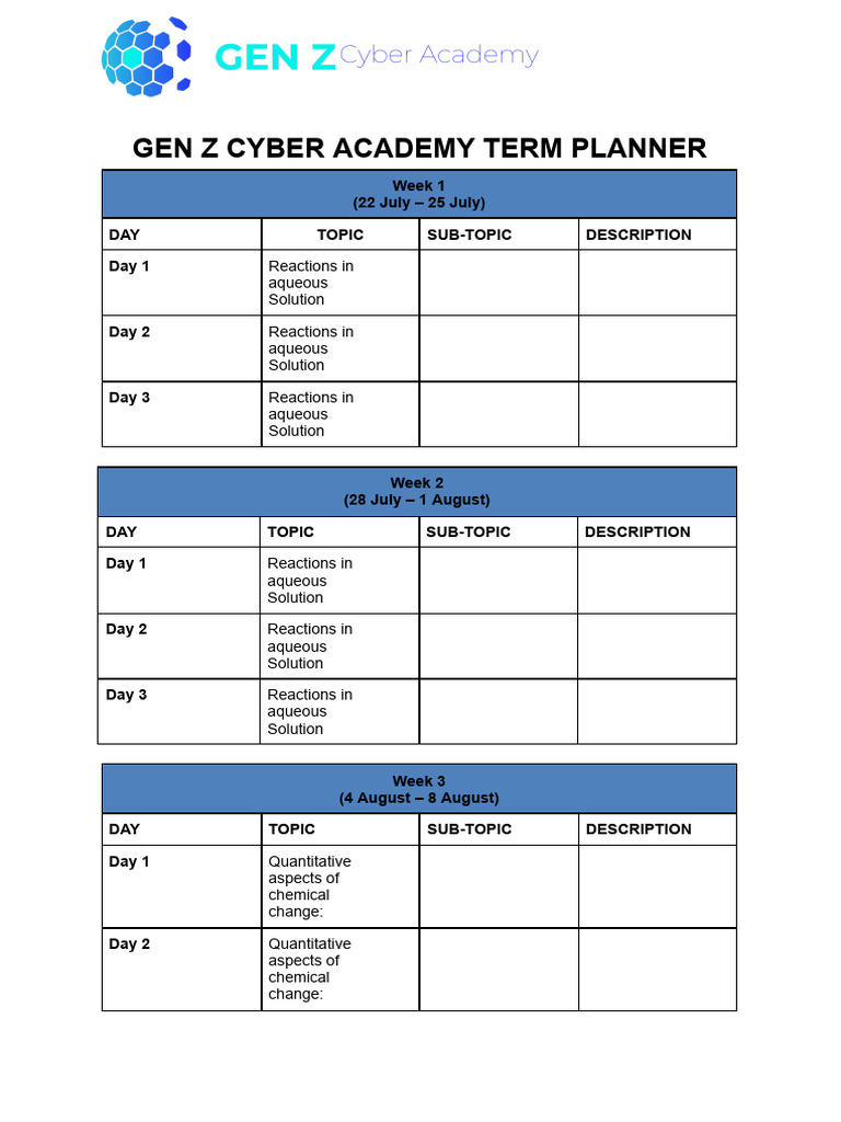 Grade 10 Physics Term 3 Planner | PDF | Velocity | Speed