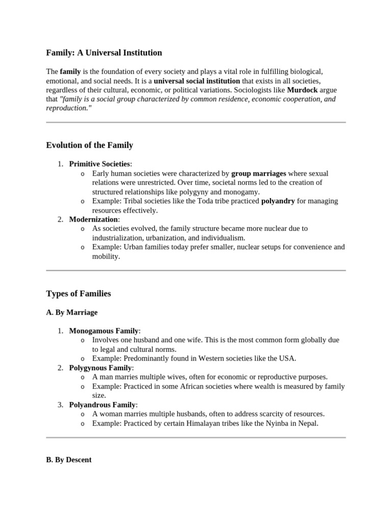 Understanding Monogamous Families | PDF | Family | Monogamy