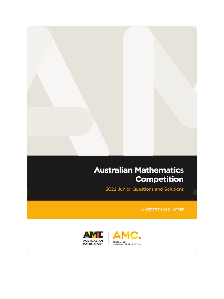 2022 Junior AMC - Question and Answer | PDF | Area | Mathematics