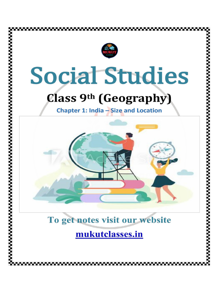 India: Size and Geographical Extent | PDF | Indian Ocean | Asia