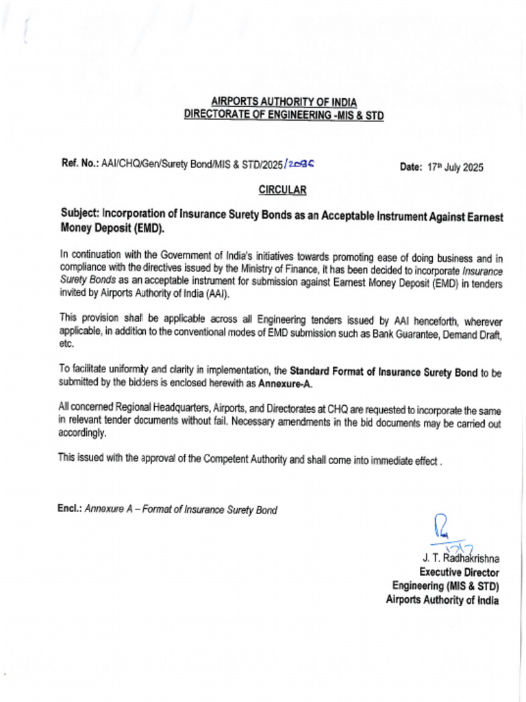 Circular-Format - Surety Bond | PDF