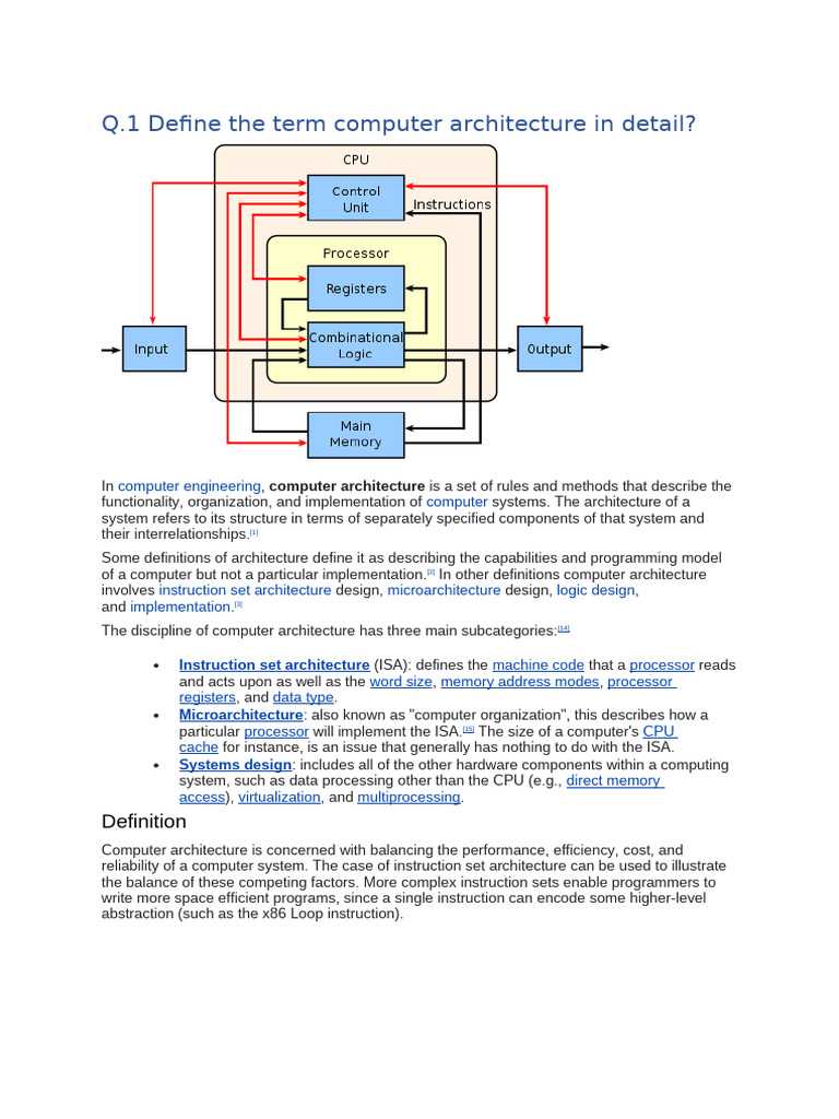 Understanding Computer Architecture and Buses | PDF | Central ...