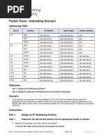 13.2.6 Packet Tracer - Verify IPv4 and IPv6 Addressing | PDF