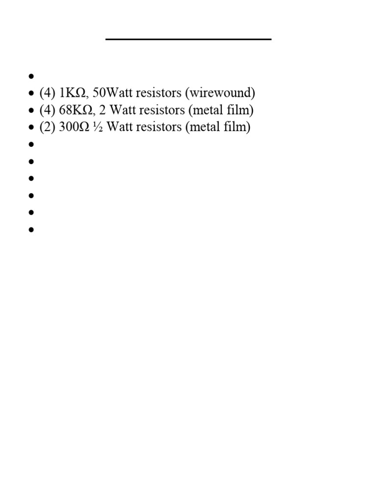 Capacitor Drain Project PDF | PDF