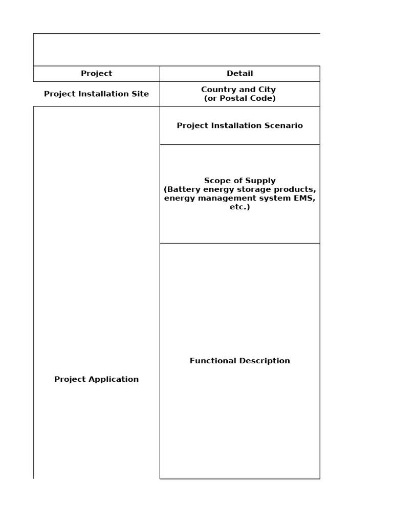 Energy Storage Project Requirements Guide | PDF | Energy Storage ...