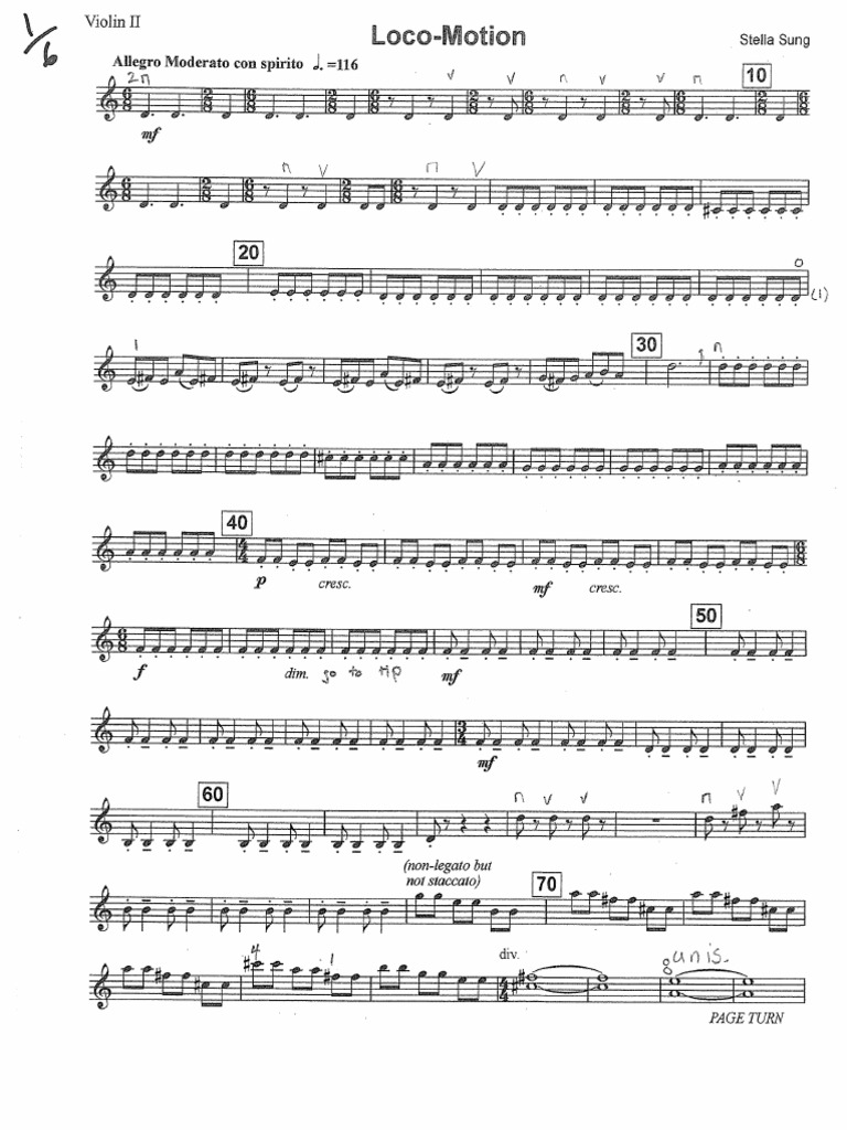 Violin 2 - Loco-Motion | PDF