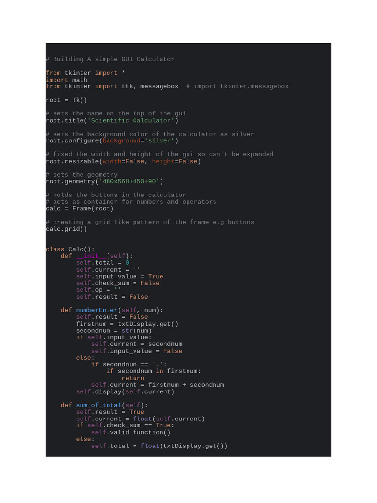 Building A Simple GUI Calculator | PDF | Software | System Software