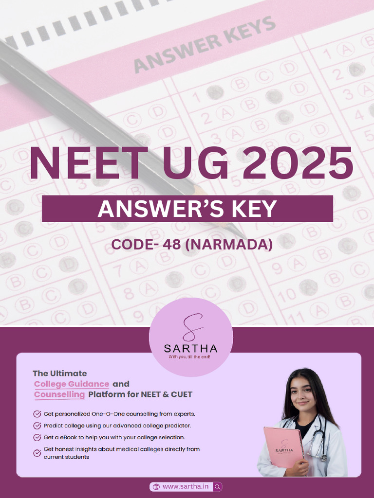 Neet 2025 Answer Key (Code 48) | PDF