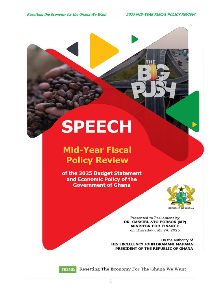 2025 Mid-Year Budget Review - SPEECH - FINAL - 23ndjuly2025 - v5 | PDF ...