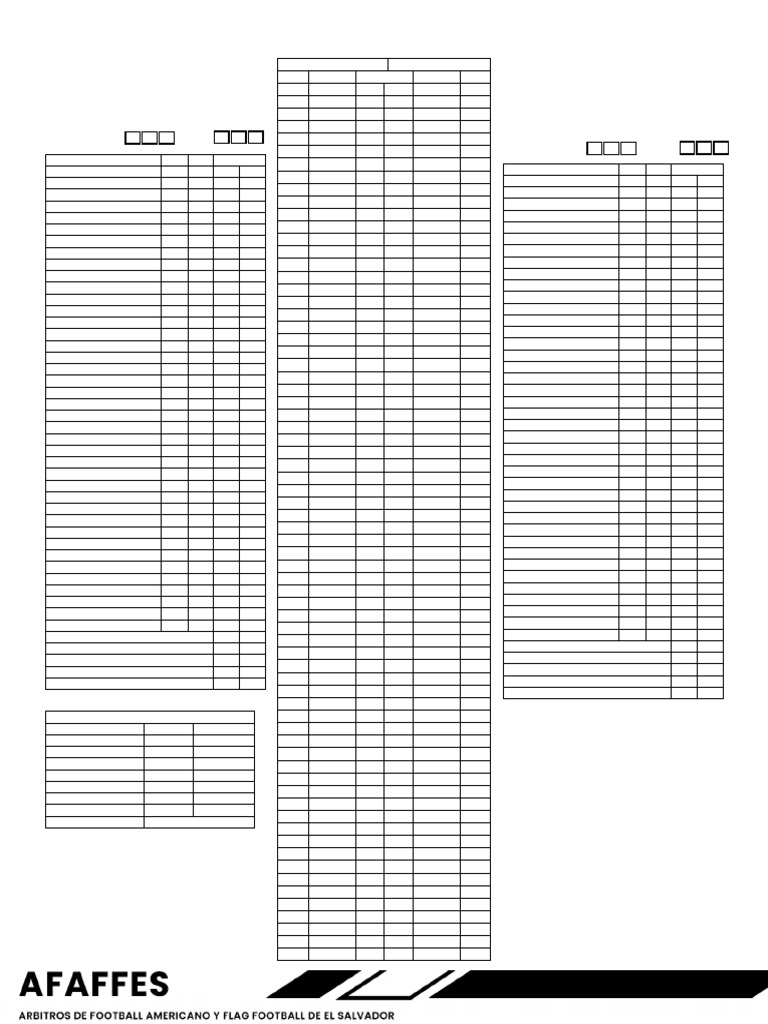 Football Referee Score Sheet Template | PDF | Referee | National ...