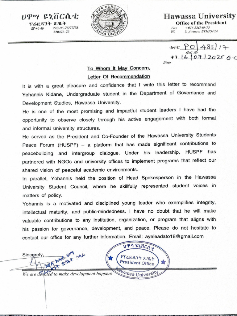 Yohannis Kidane Meles | PDF