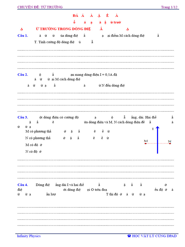 Bai 1 BTVN Buoi 2 BT Tu Truong de Cach Dong | PDF