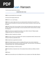 Dear Evan Hansen Script | PDF