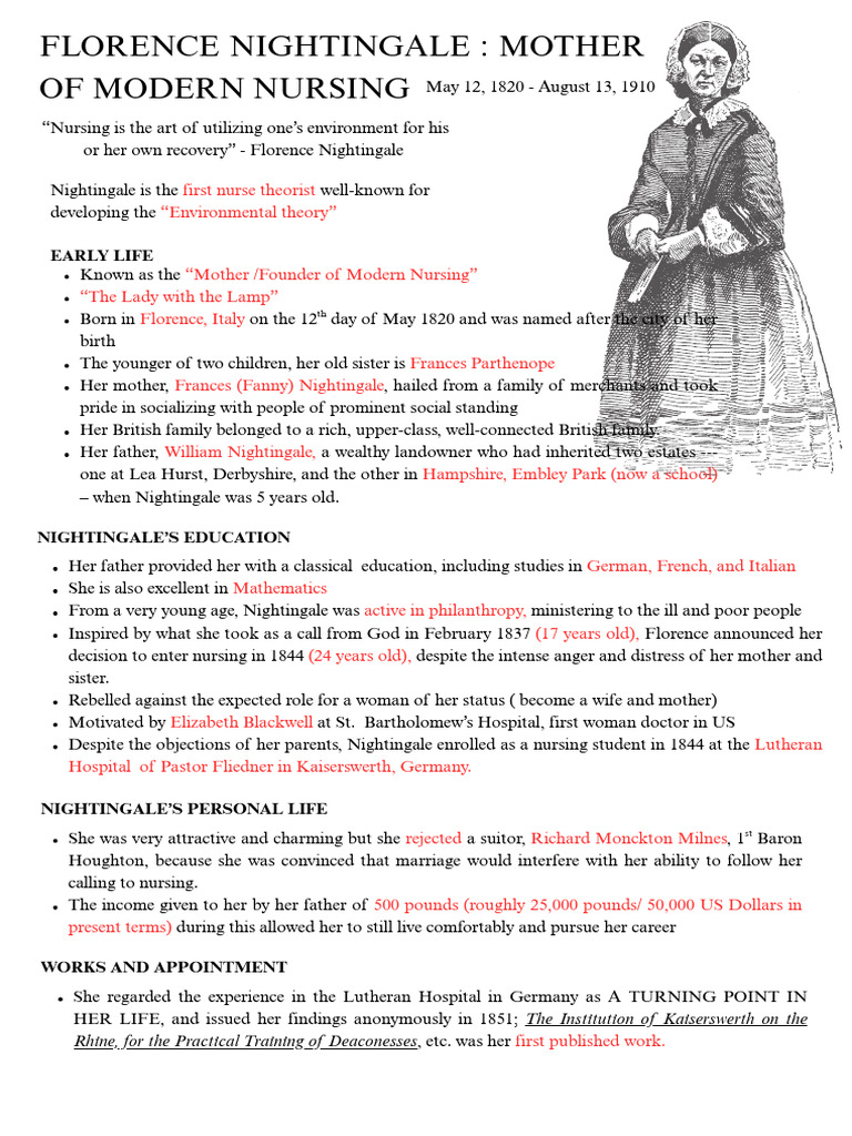 Florence Nightingale Life Story 102 | PDF | Florence Nightingale
