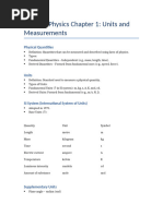 Class 11 Physics Units and Measurement Notes | PDF | Significant ...