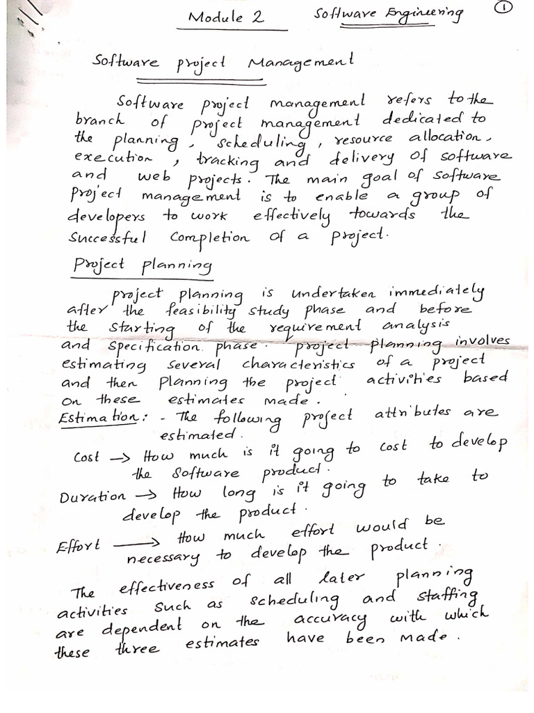 Software Engineering Module2 | PDF