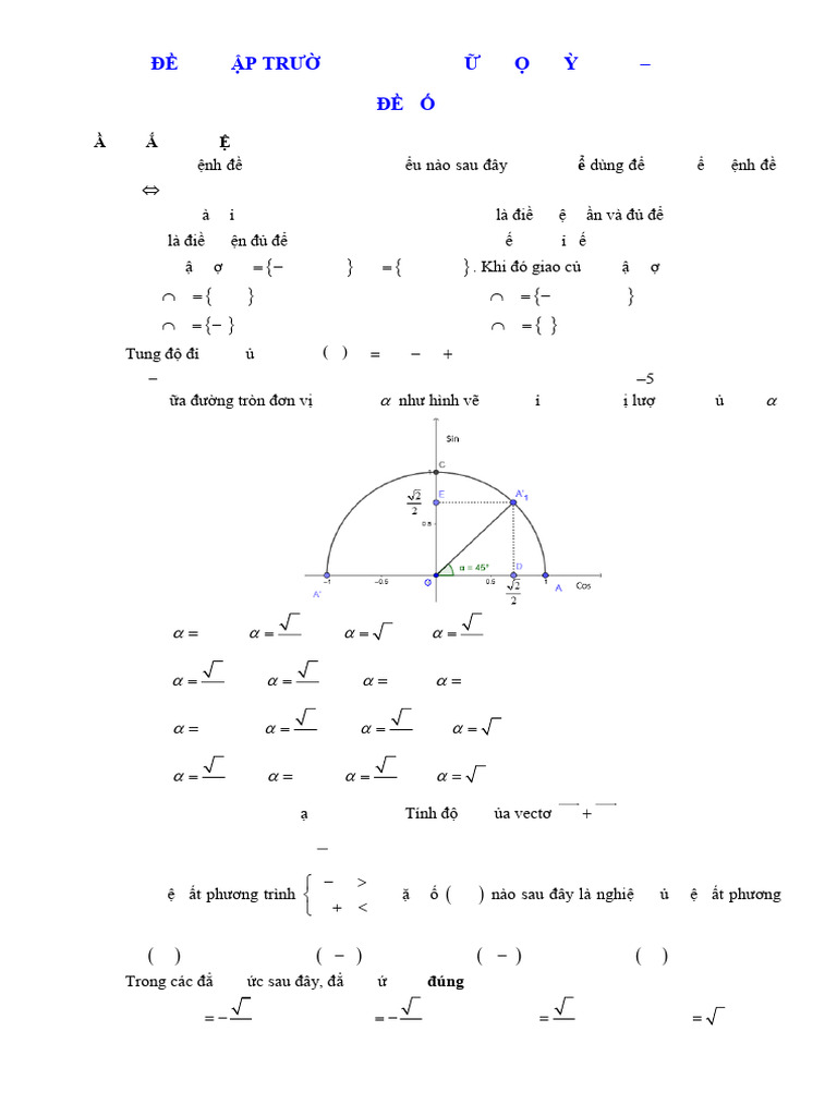 ĐỀ-ÔN-THI-GKI-LỚP-10 | PDF