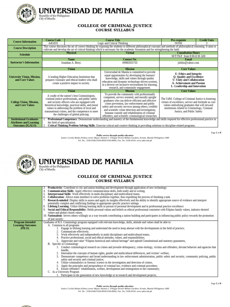 Logic and Critical Thinking | PDF | Crimes | Crime & Violence