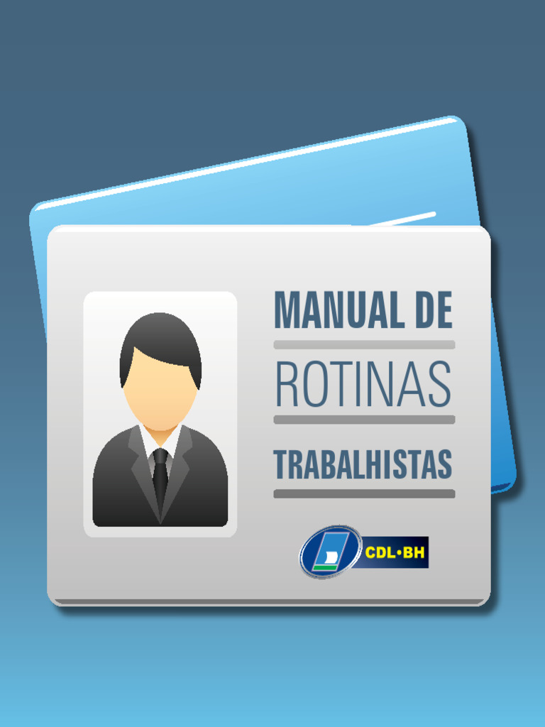 Manual de Rotinas Trabalhistas | PDF | Férias trabalhistas | Relações ...