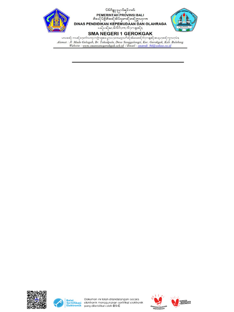 SK TPK Sma N 1 GRK 2024 - 2025 Tte | PDF