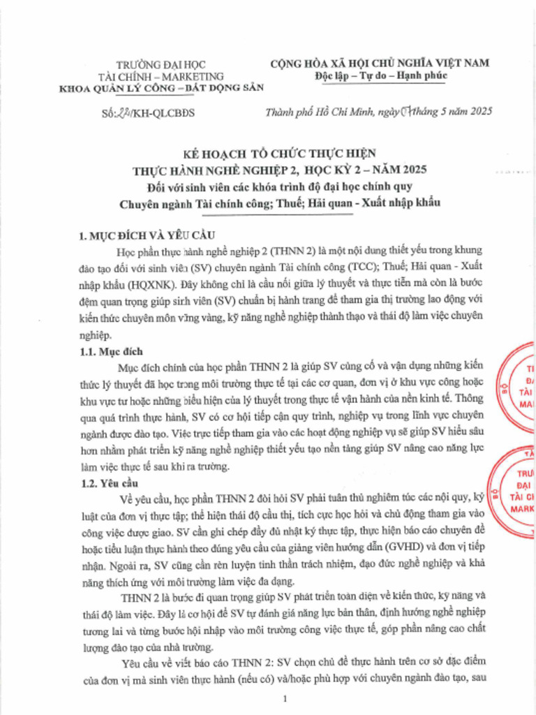 Ke Ho CH THNN 2 Thue HQ TCC - hk2.2025 | PDF