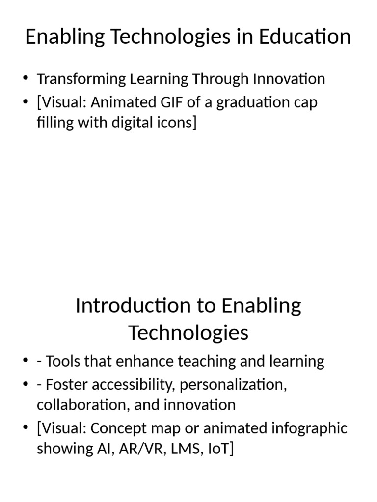 Enabling Technologies in Education | PDF | Virtual Reality | Augmented ...