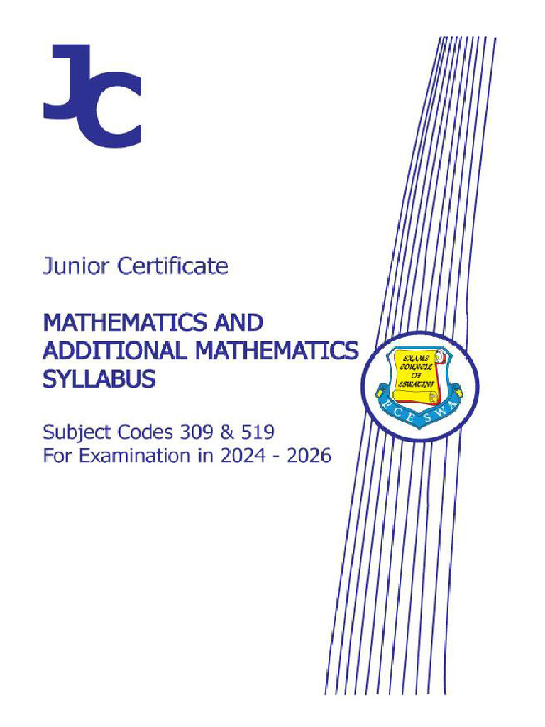 Junior Cert Maths Syllabus 2024-2026 | PDF | Shape | Numbers