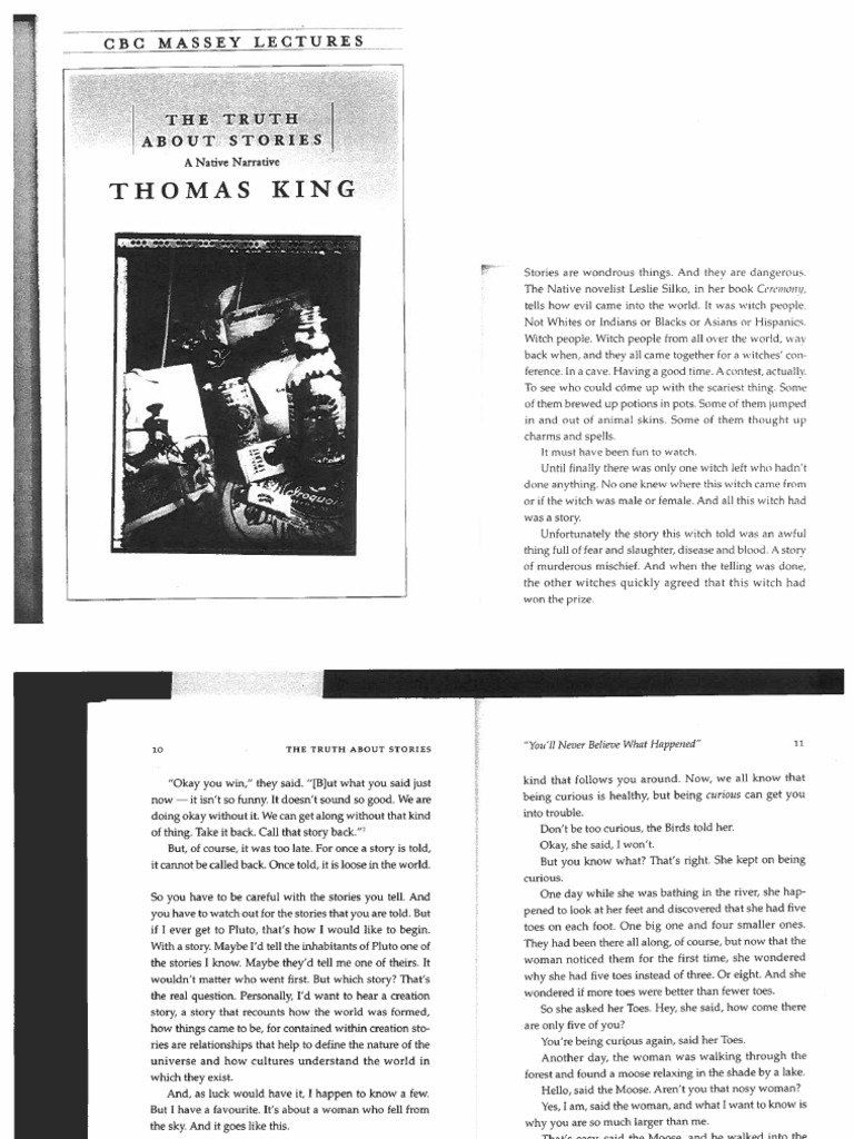 Sky Woman & Turtle Island Creation Story - by Thomas King | PDF