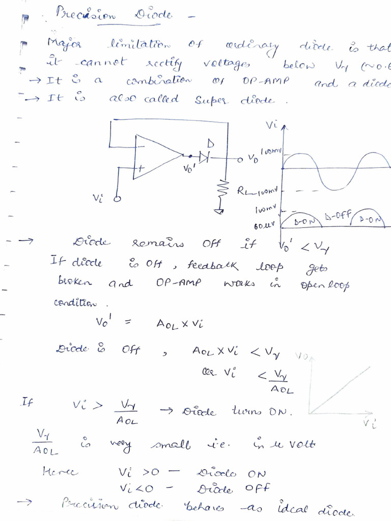 Unit 5 Part-3 Precision Rectifier | PDF