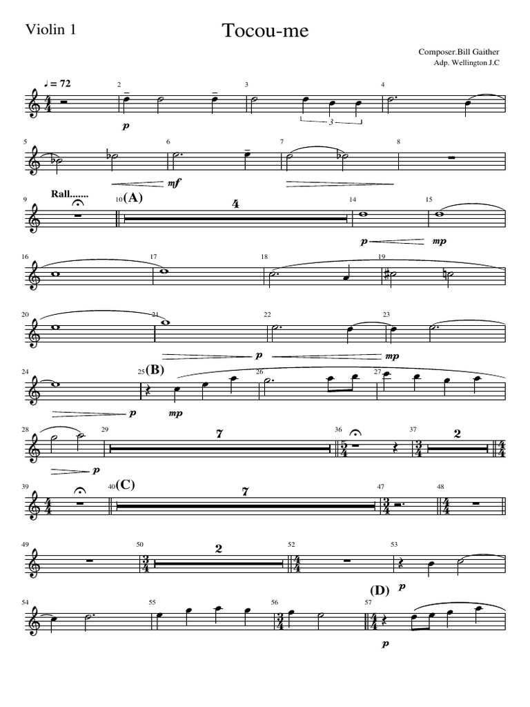 Tocou Me Violin 1 | PDF