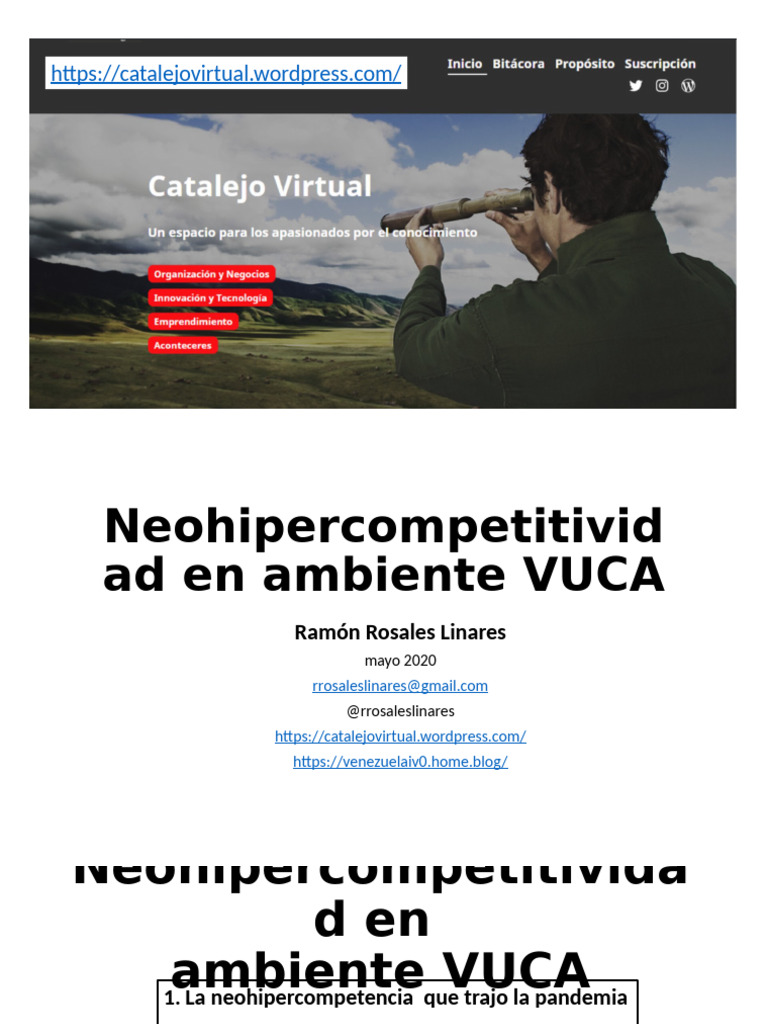 Neohipercompetitividad en Ambiente VUCA | PDF | Economias | Business