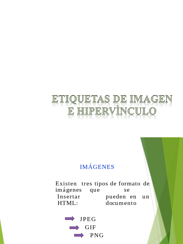 Formatos y Atributos de Imágenes en HTML | PDF | Red mundial | Internet ...