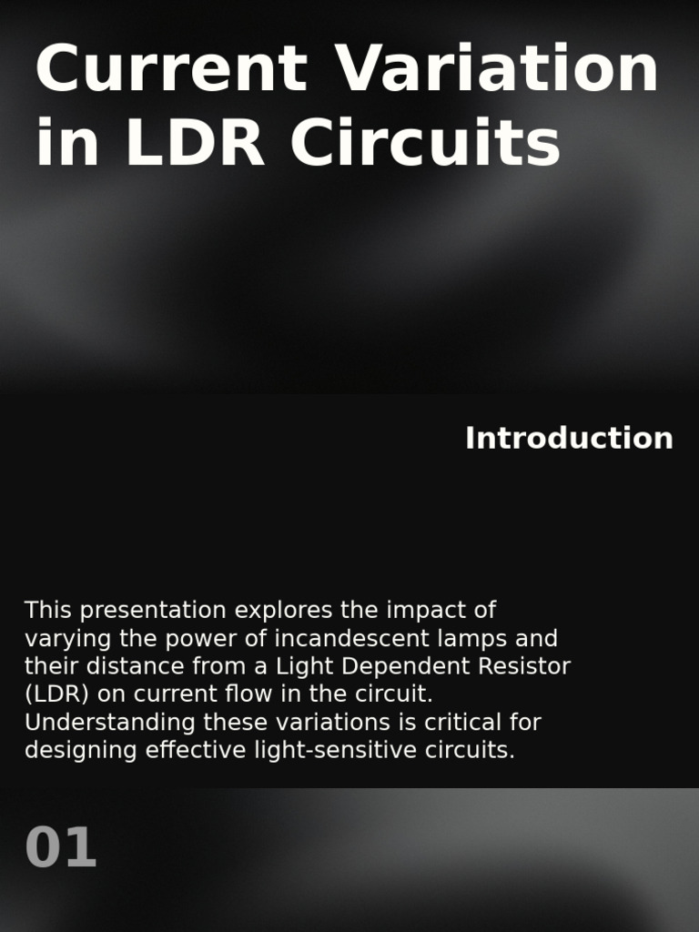 Current Variation in LDR Circuits | PDF | Resistor | Lighting