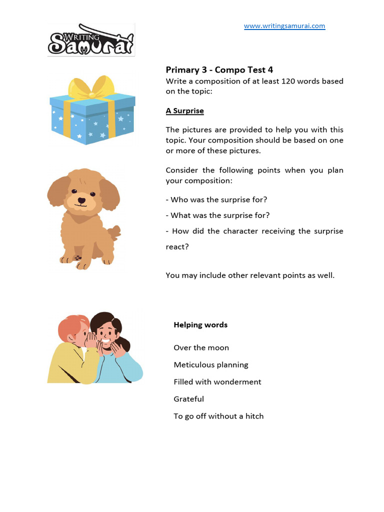 Primary 3 Composition: A Surprise | PDF