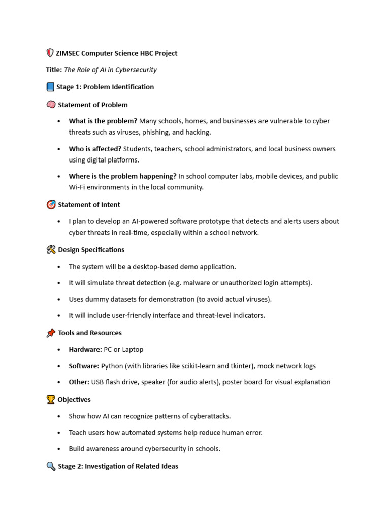 Computer Science HBC Project 1 | PDF | Antivirus Software | Security