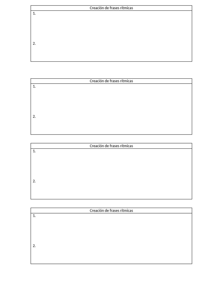 Creación de Frases Rítmicas | PDF