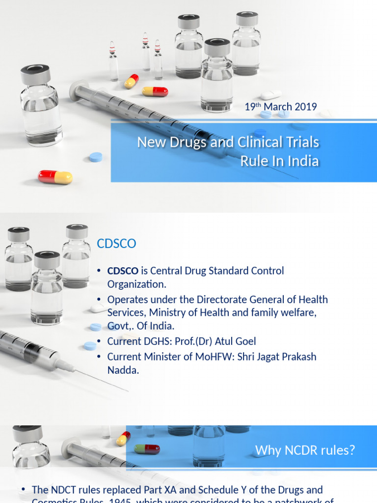 New Drug Rules and Clinical Trials 2019 | PDF | Clinical Trial | Phases ...