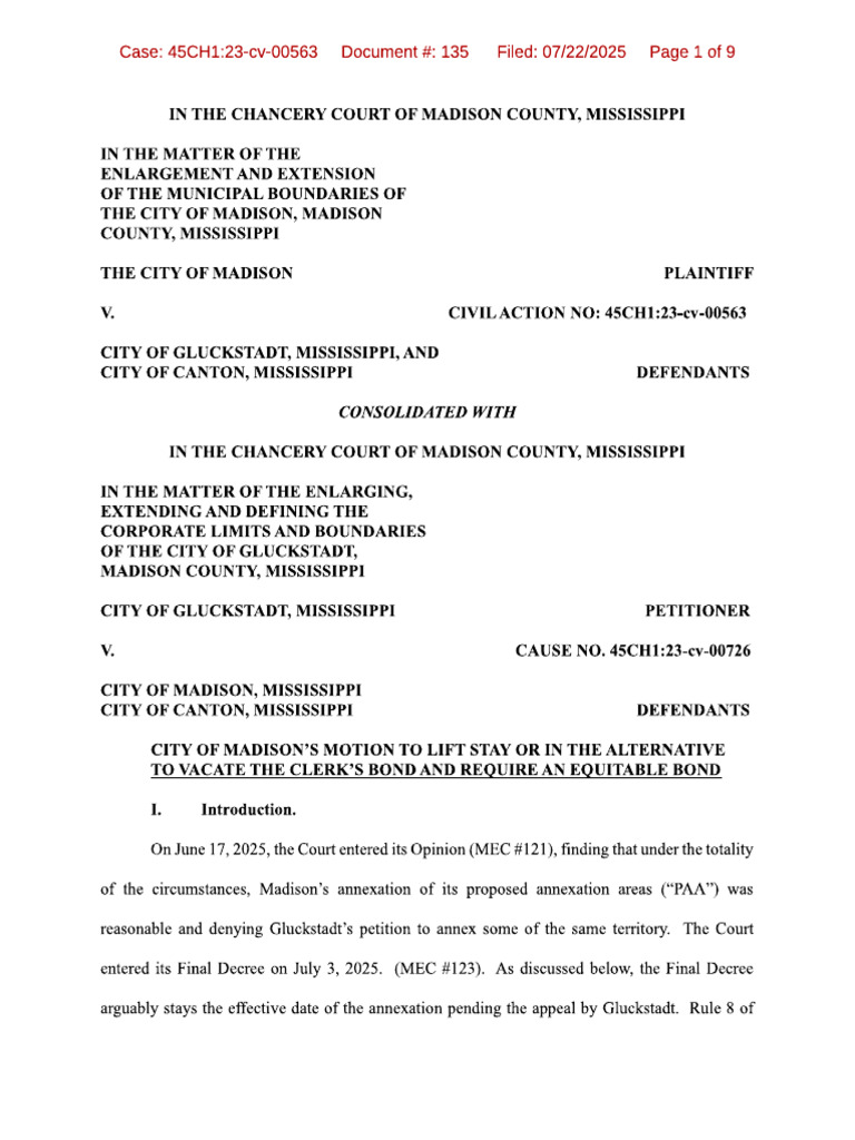 Madison Annex Motion To Lift Stay | PDF