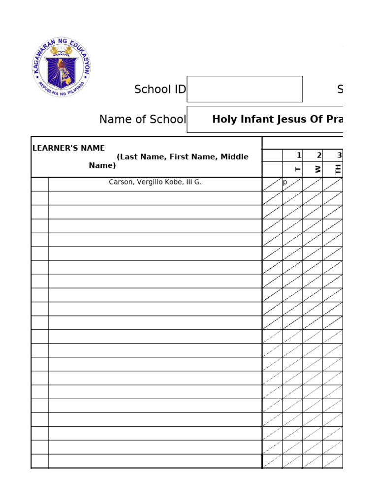 School Form 2 (Grade 4,5,6, Kinder 2 and 1) | PDF | Human Development ...