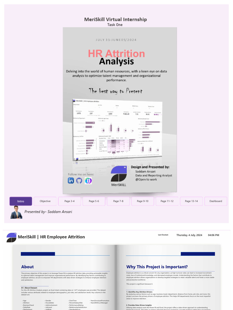 HR Attrition Analysis Dashboard Insights | PDF | Employee Retention ...