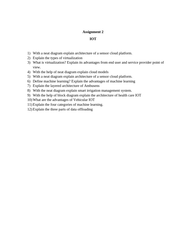 Assignment 2 IOT | PDF