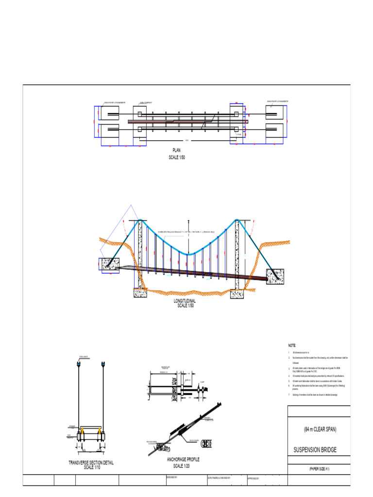 Suspension Bridge ConstrucT | PDF | Civil Engineering | Mechanical ...