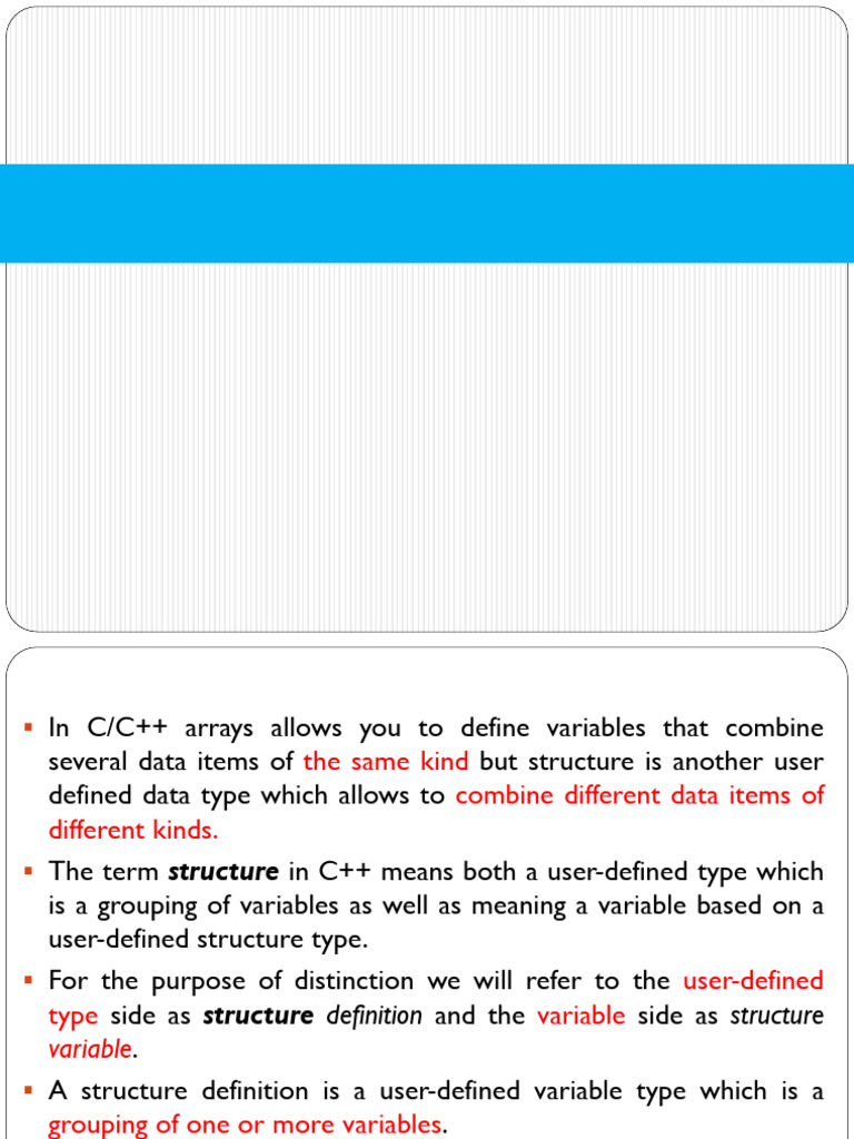 Chapter 6 - Structures | PDF | Variable (Computer Science) | Integer ...