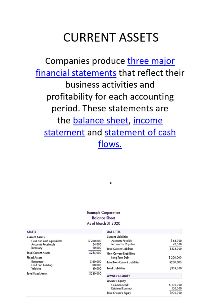 Current Assets | PDF