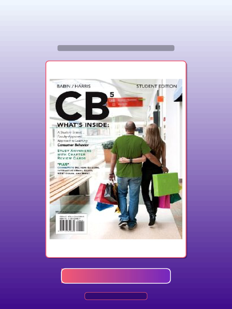 CB5 CB 5th Edition Consumer Behavior Babin Ebook and TestBank Bundle ...