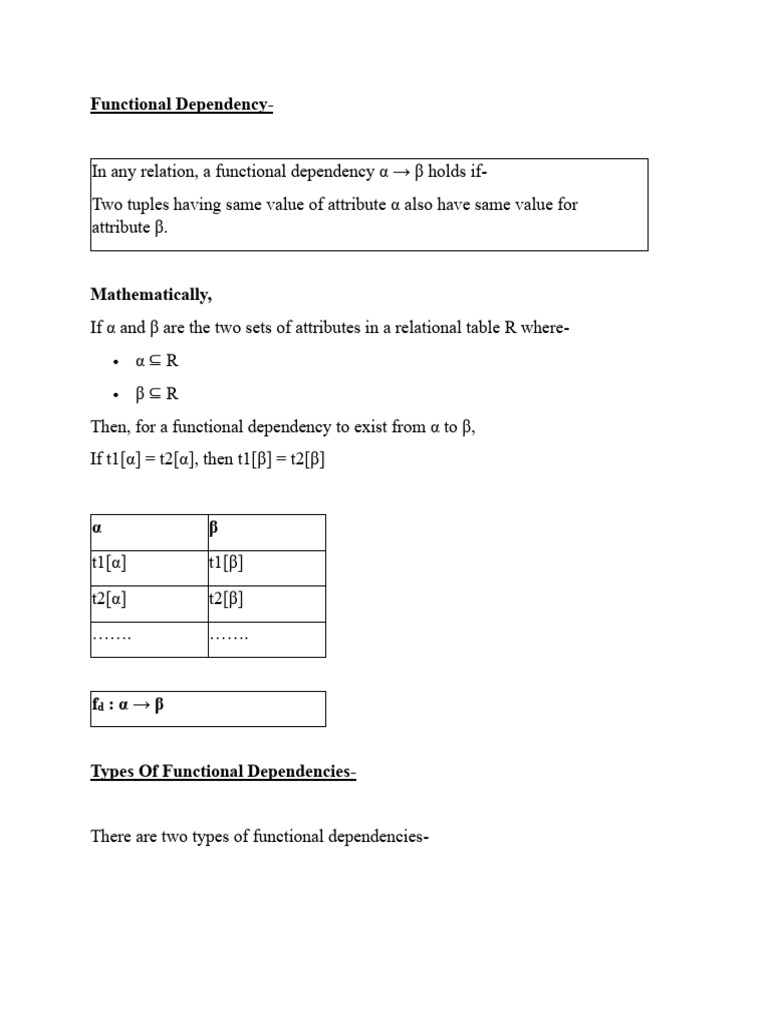 Functional Dependency | PDF | Mathematics | Data Model