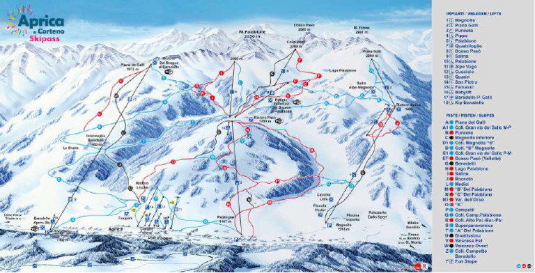 Aprica Piste Ski Map 2021 | PDF