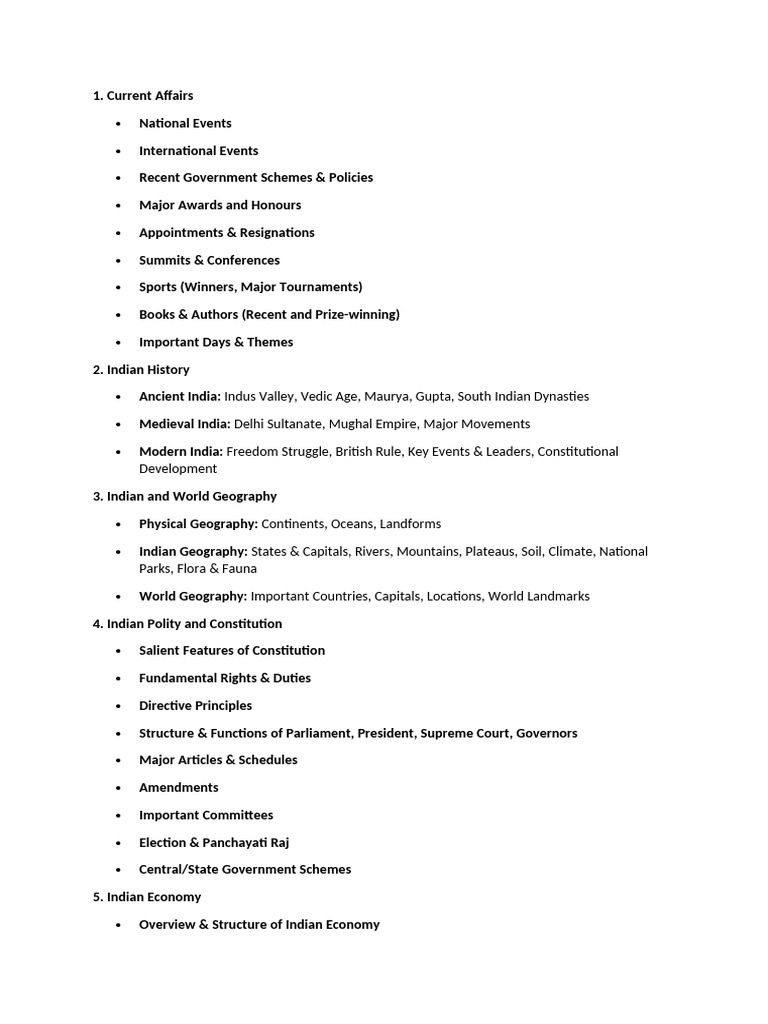 Comprehensive Guide to Current Affairs & Knowledge | PDF